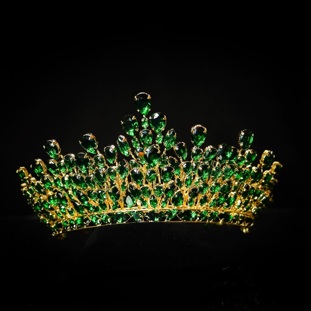EMERALD GREEN QUINCEANERA CROWN HEADPIECE - WISH – Coronadas